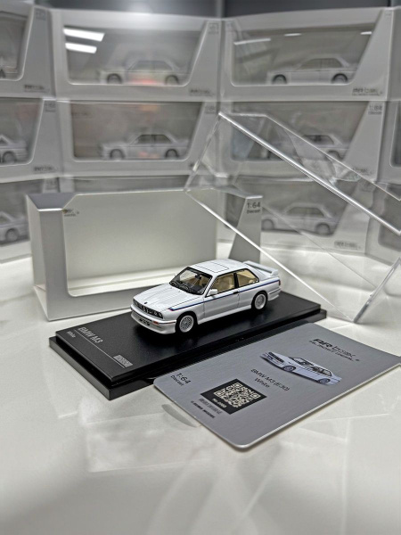Машинка AR Almost Real 1:64 BMW M3 E30 white Die-cast Alloy Car Model ...
