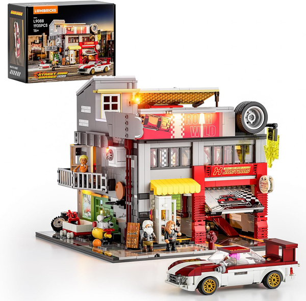 Набор строительных кирпичей Street MOD Garage Lighting Building Bricks Set - Магазин ...