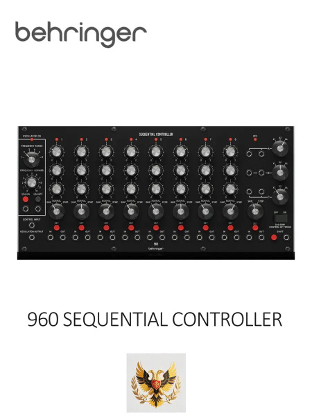 Behringer 960 ПОСЛЕДОВАТЕЛЬНЫЙ КОНТРОЛЛЕР Легендарный аналоговый ступенчатый модуль секвенсора ...