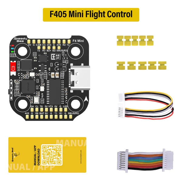 SpeedyBee F405 Mini Stack Flight Controller FC BLS 35A V2 3-6 S 20x20 4 ...