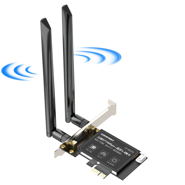 Беспроводной модем Comfast Pci E адаптер для компьютера Wi Fi 7 Intel Be200 Bluetooth 5 4 2