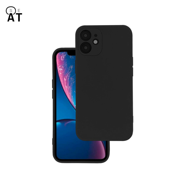 Силиконовый чехол AT Case для IPhone 11 (Айфон 11),квадратные грани с ...