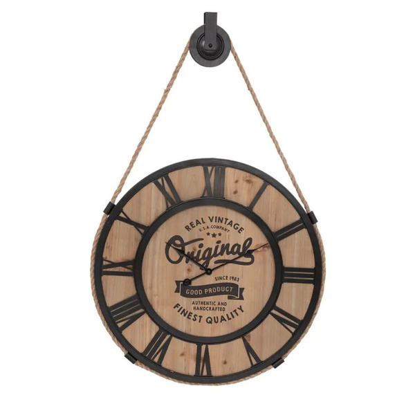 Часы настенные Atmosphera Pouli круглые металл цвет коричневый бесшумные 58 см купить по