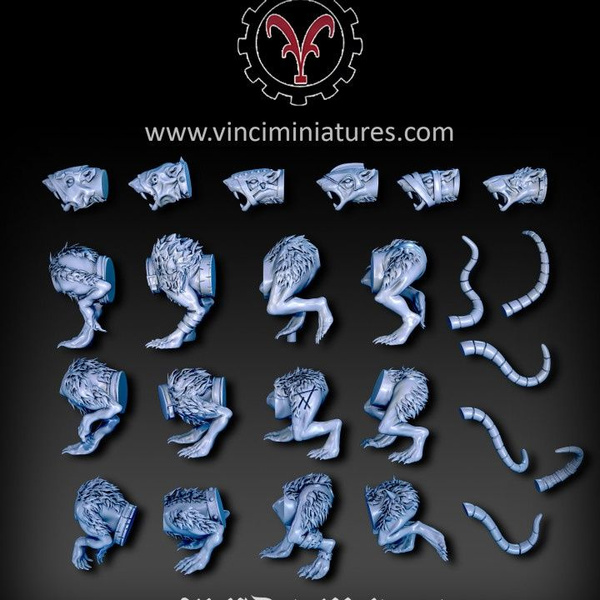 Миниатюра Skaven Wolf Rats - купить с доставкой по выгодным ценам в ...