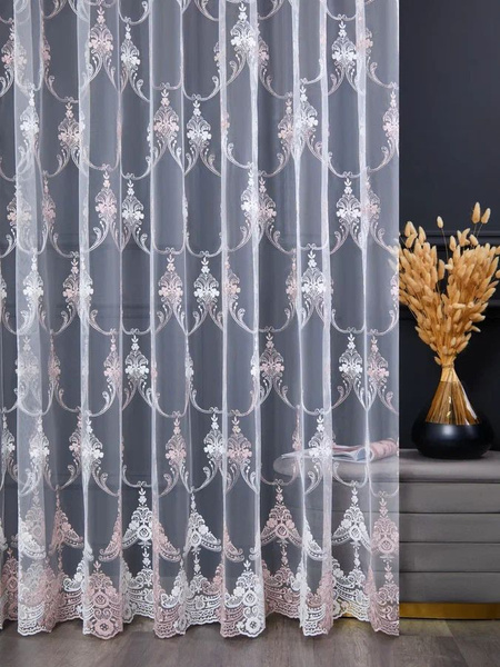 Тюль для кухни Elif home textile Тюль на шторной ленте, 250х300 см ...