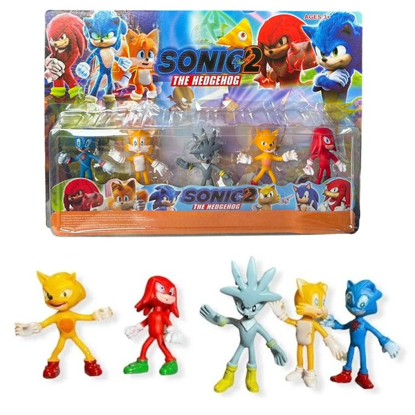 SNC-4 Набор фигурки игрушки Соник 8см. 5 шт., Sonic The Hedgehog ...