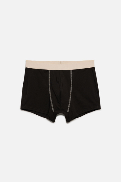 Трусы Мужской Befree боксеры Текстиль бежевый, размер 46 Средняя Бангладеш Повседневный ...