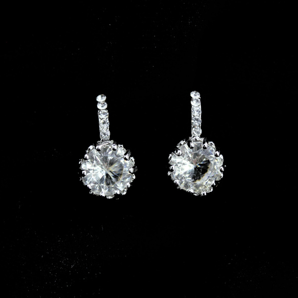 Blur Jewelry Серьги классические с большим камнем. Серьги в подарок ...