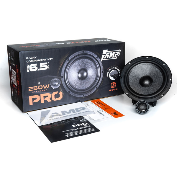 Акустика компонентная AMP PRO 6.5 ver.3 / Колонки автомобильные 16 см ...