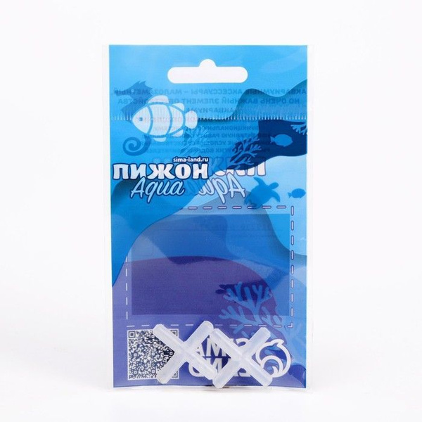 Соединители для трубок, четверник, Ф4мм (набор 2 шт), Пижон Аква ...