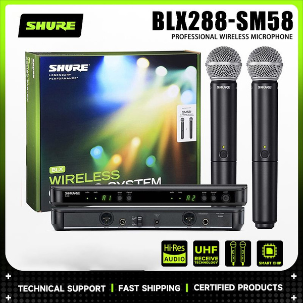 Микрофон для живого вокала Shure BLX288/SM58-A1 - купить по выгодной ...