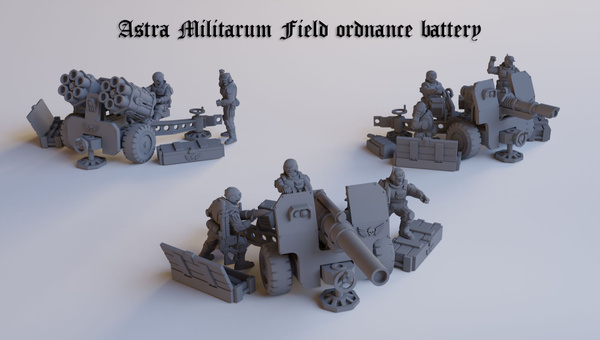 Astra Militarum: Field ordnance battery / Набор артиллерийских ...