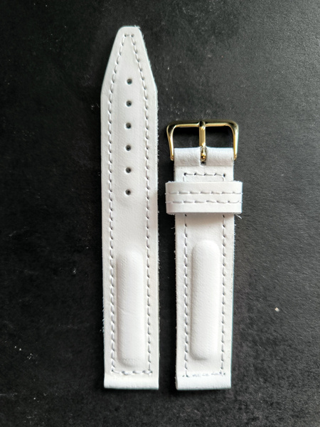 Ремешок для часов кожа белый 18 мм (ж) - купить с доставкой по выгодным ...