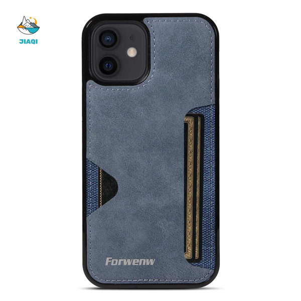 чехол с картой кожаный для Apple iPhone 12 / iPhone 12 Pro с ...