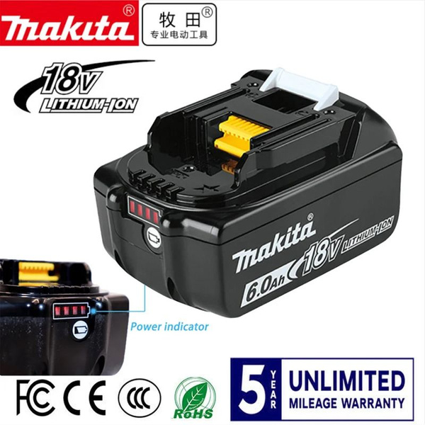 Аккумулятор Original Battery Makita BL1830 BL1860 BL1860B BL18650 Li-ion 18V 6Ah индикатор ...