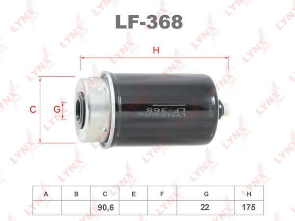 Фильтр топливный LYNXauto LF-368 купить на OZON по низкой цене (1475598105)