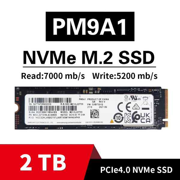 2 ТБ Внутренний SSD-диск PM9A1 (samsung pm9a1 2TB M.2 PCIE4.0 NVMe) - купить по выгодной цене в ...