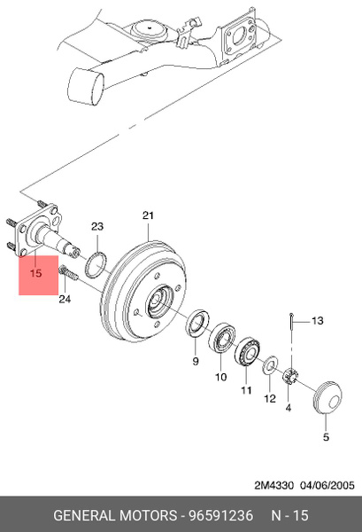 Ступица зад. колеса GM 96591236 купить c доставкой на OZON по низкой ...