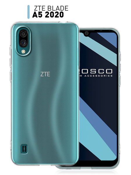 Качественный силиконовый чехол ROSCO для ZTE Blade A5 (2020), Blade A51 ...