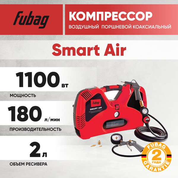 FUBAG Компрессор Безмасляный, 1100 Вт купить на OZON по низкой цене (750465522)