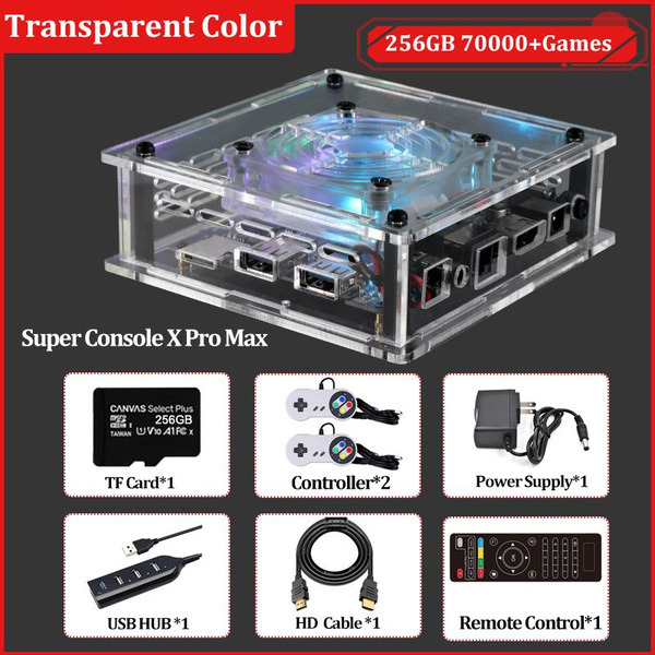 Ретро Wi-Fi Super Console X Pro Max Игровая консоль 4K HD Выход S905X ...