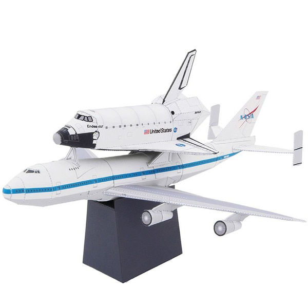 Boeing 747 Shuttle Carrier Самолет, 3D бумажная модель, Papercraft ...