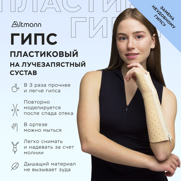 Ортез из пластикового гипса на лучезапястный сустав - купить с ...