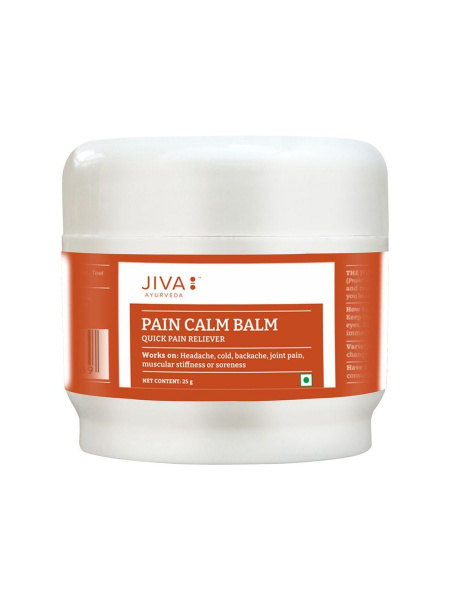 Jiva Ayurveda Пэйн Калм, Pain Calm Balm, 25гр купить на OZON по низкой цене (1748755246)