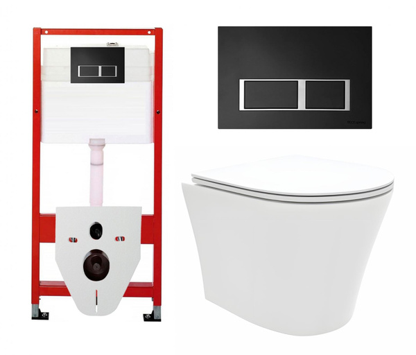 Характеристики Комплект 3 в 1 инсталляция Tece Tecespring + Унитаз ...