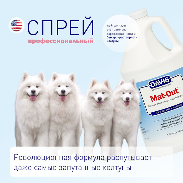 Davis Mat-Out, Спрей для для распутывания колтунов - купить с доставкой ...
