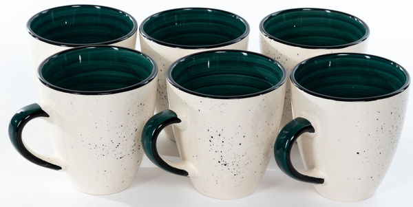 Набор кружек Lux Farfor "крапинка и полосы", 400 мл - купить по доступным ценам в интернет ...