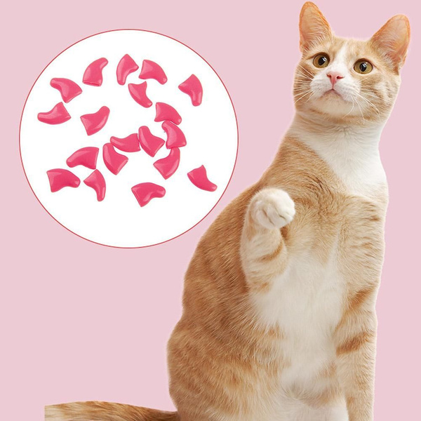 Антицарапки 20 шт., колпачки на когти для кошек, колпачки защитные на ...