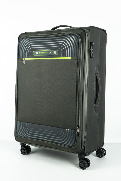 Чемодан Chemodan 360 большой текстильный с расширением на 4-х колесах с кодовым замком (Ripple ...