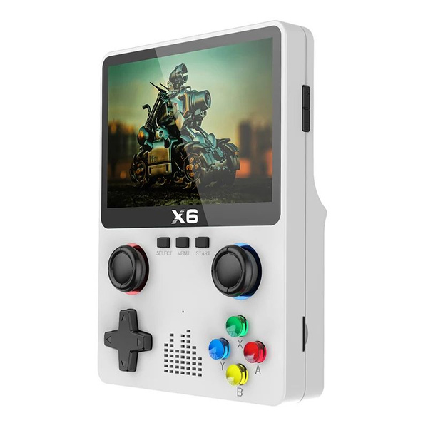 Портативная портативная консоль X6, двойной джойстик, консоли IPS Retro ...