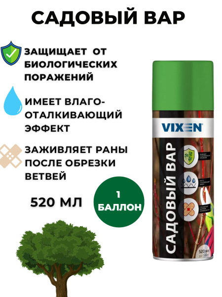 Vixen Вар садовый,520мл купить на OZON по низкой цене (1546226108)