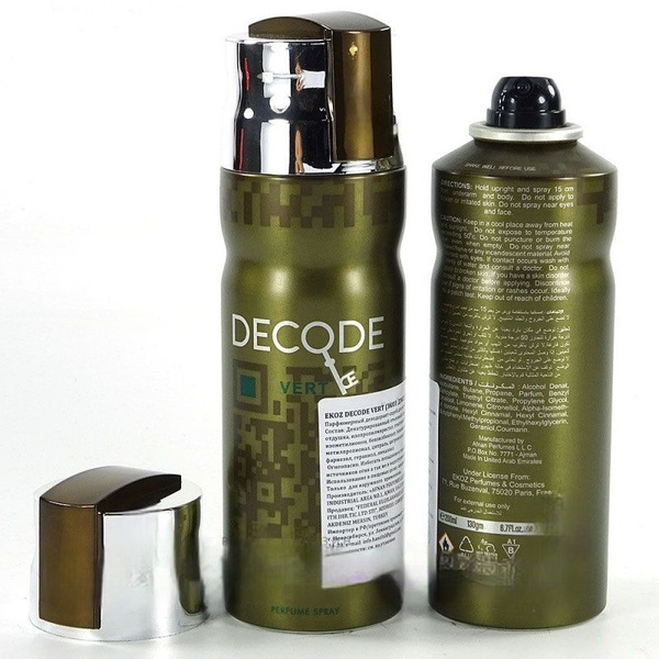 Дезодорант мужской Decode Vert 200 ml - купить с доставкой по выгодным ...