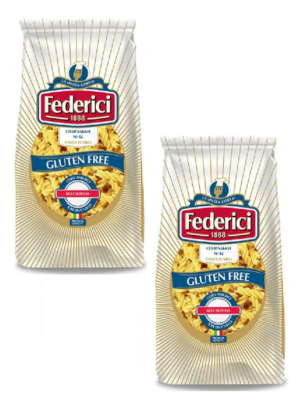 Макаронные изделия Federici № 42 Спиральки без глютена, 400 г х 2 шт ...
