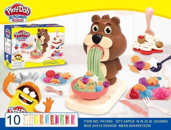Пластилин Play-Doh Кухня Медвежёнок 10 Цветов - купить с доставкой по ...
