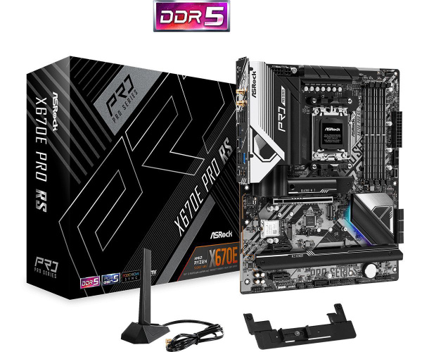 МоноблокASRock Материнская плата X670E Pro RS, AM5 DDR5, - купить по ...