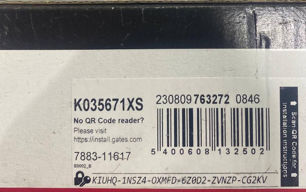 Комплект ГРМ K035671XS Лада Ларгус Renault Duster - Gates арт ...