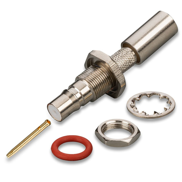 Разъем QMA-female под кабель RG-58, обжимной под пайку, 10 шт. - купить с доставкой по выгодным ...