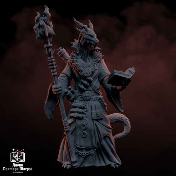 Характеристики Миниатюра для ДнД / DnD / для настольных игр , "Драконорожденный маг Локворт" в ...