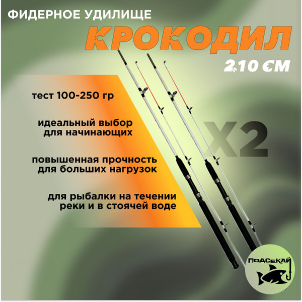 Удилище Крокодил 210 см в наборе XXS - купить с доставкой по выгодным ...