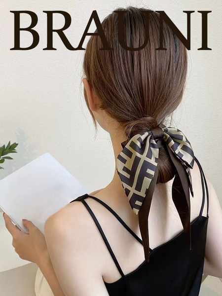 Резинка для волос BRAUNI атласная с лентой бантом 1 шт - купить с ...