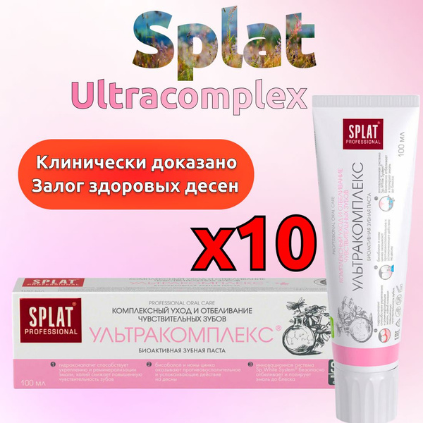 Характеристики Зубная паста SPLAT Proffesional Ультракомплекс 100мл ...