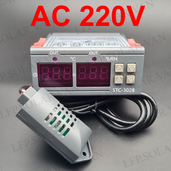Терморегулятор-гигростат STC-3028 AC220V термостат электронный ...