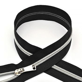 Молния MaxZipper спираль №5 декор. 70см цв.F322,СЕР черный уп.50шт купить на OZON по низкой цене ...