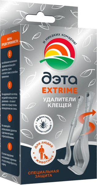 ДЭТА EXTRIME удалитель клещей для людей и животных (2 шт) - купить с ...