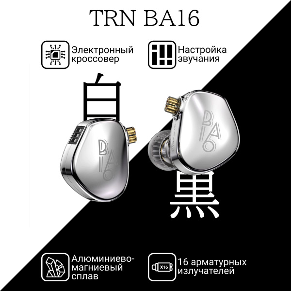 Наушники Внутриканальные TRN BA16-32 - купить по доступным ценам в ...