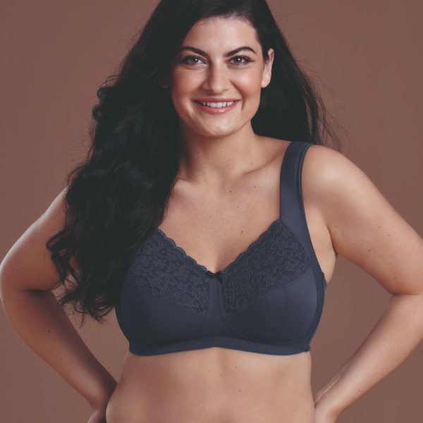 Бюстгальтер Женский Anita, размер 80C темно-синий Австрия Крючки регулировка бретелей по длине ...